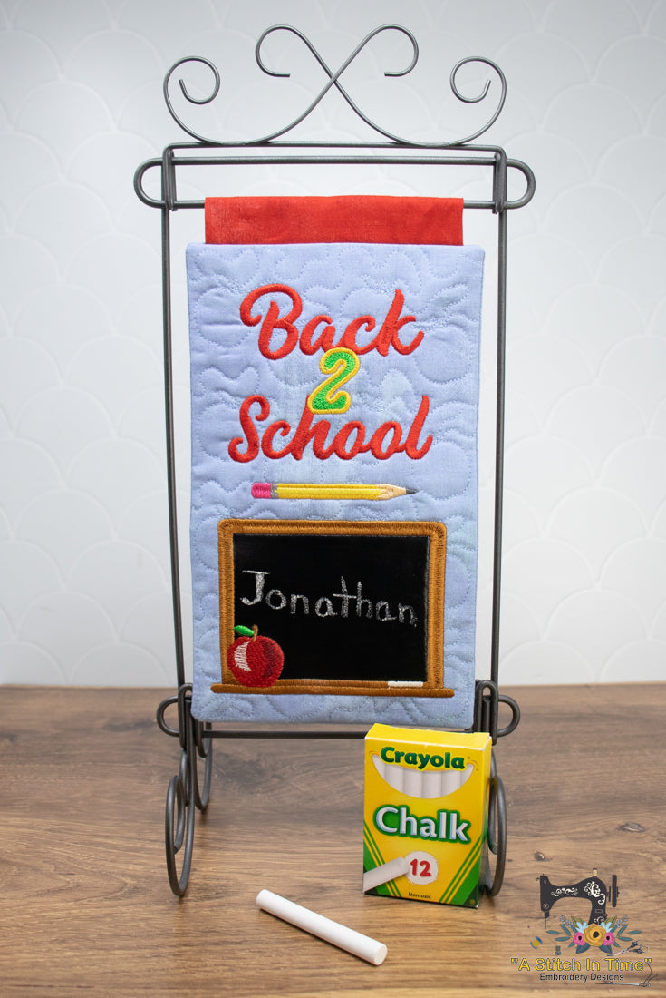 ITH Back to School Mini Quilt| A Stitch in Time Embroidery Designs