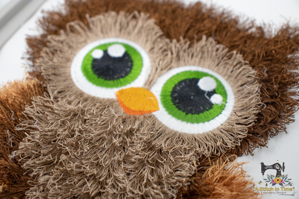 Fringe Owl| A Stitch in Time Embroidery Designs