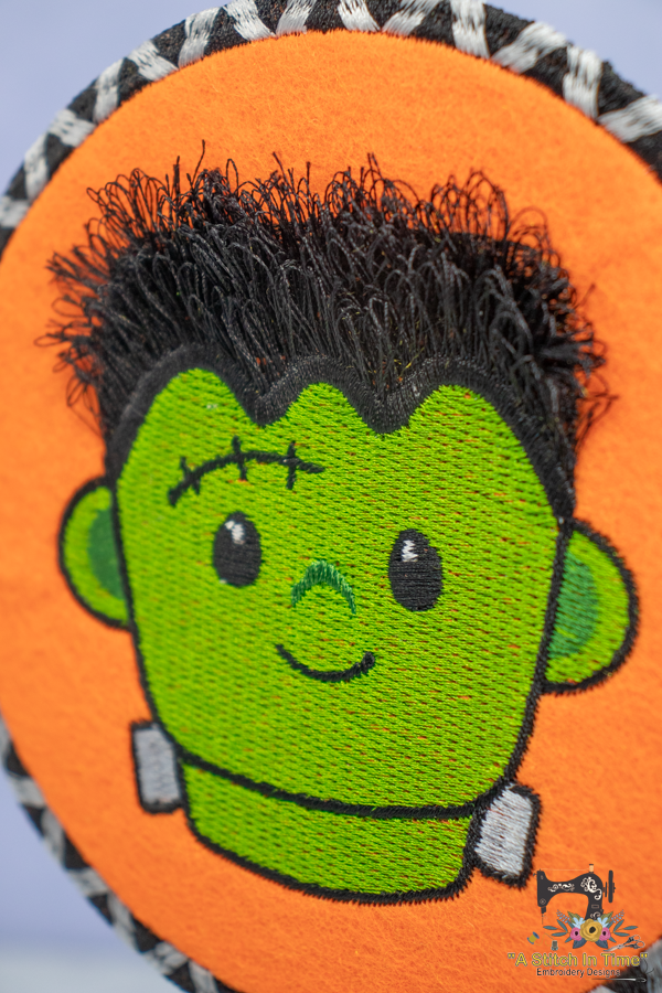ITH Fringe Monster Ornament| A Stitch in Time Embroidery Designs