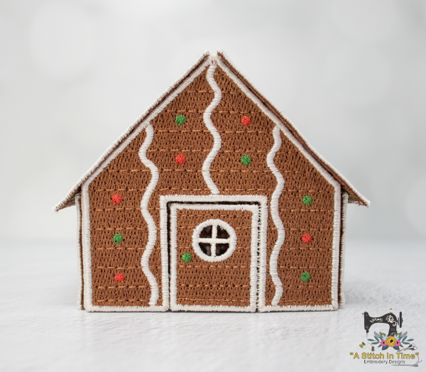 FSL Gingerbread House| A Stitch in Time Embroidery Designs