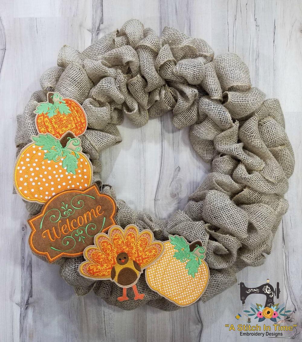 ITH Wreath Decor - Welcome Sign (for 6x10 hoops)| A Stitch in Time ...