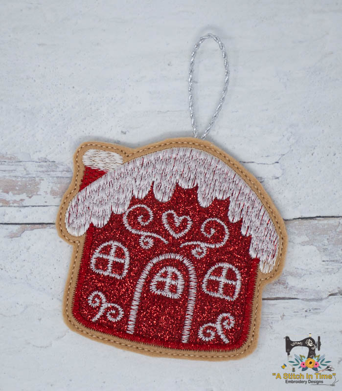 ITH House Ornament| A Stitch in Time Embroidery Designs