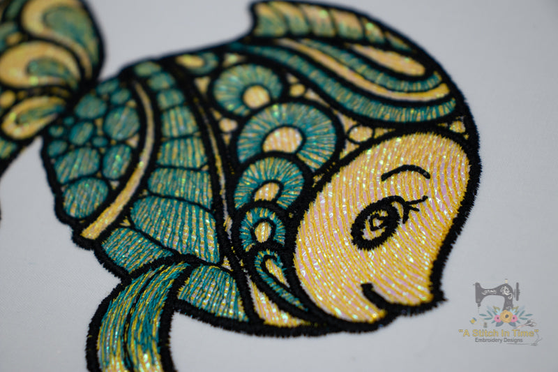 Fancy Fish 5.90 x 4.96| A Stitch in Time Embroidery Designs